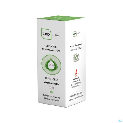 CBD PHAR CBD-HUILE LARGE SPECTRE 20% 10 ML : Huile de CBD | Pharmacodel, Pharmacie en Ligne