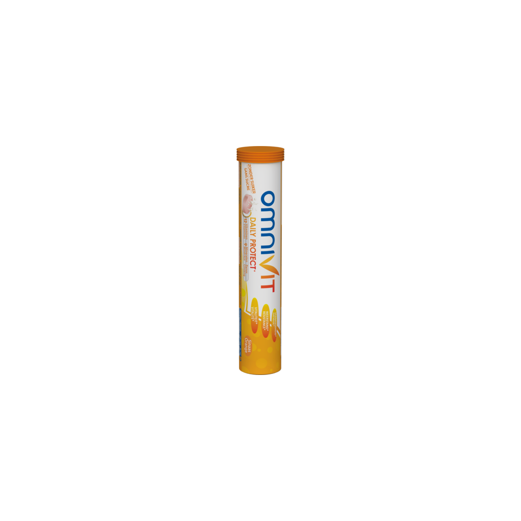 OMNIVIT DAILY PROTECT ADULT 20 COMPRIMES EFFERVESCENTS ORANGE ...