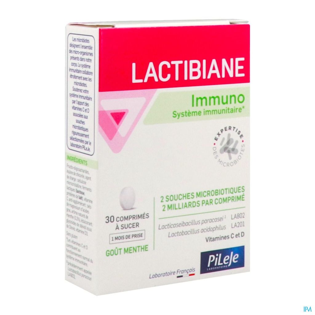 LACTIBIANE IMMUNO 30 COMPRIMES A SUCER : Système immunitaire ...