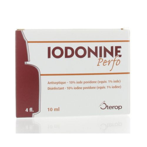 IODONINE 10% 4 X 10 ML : Désinfectants | Pharmacodel, votre Pharmacie ...