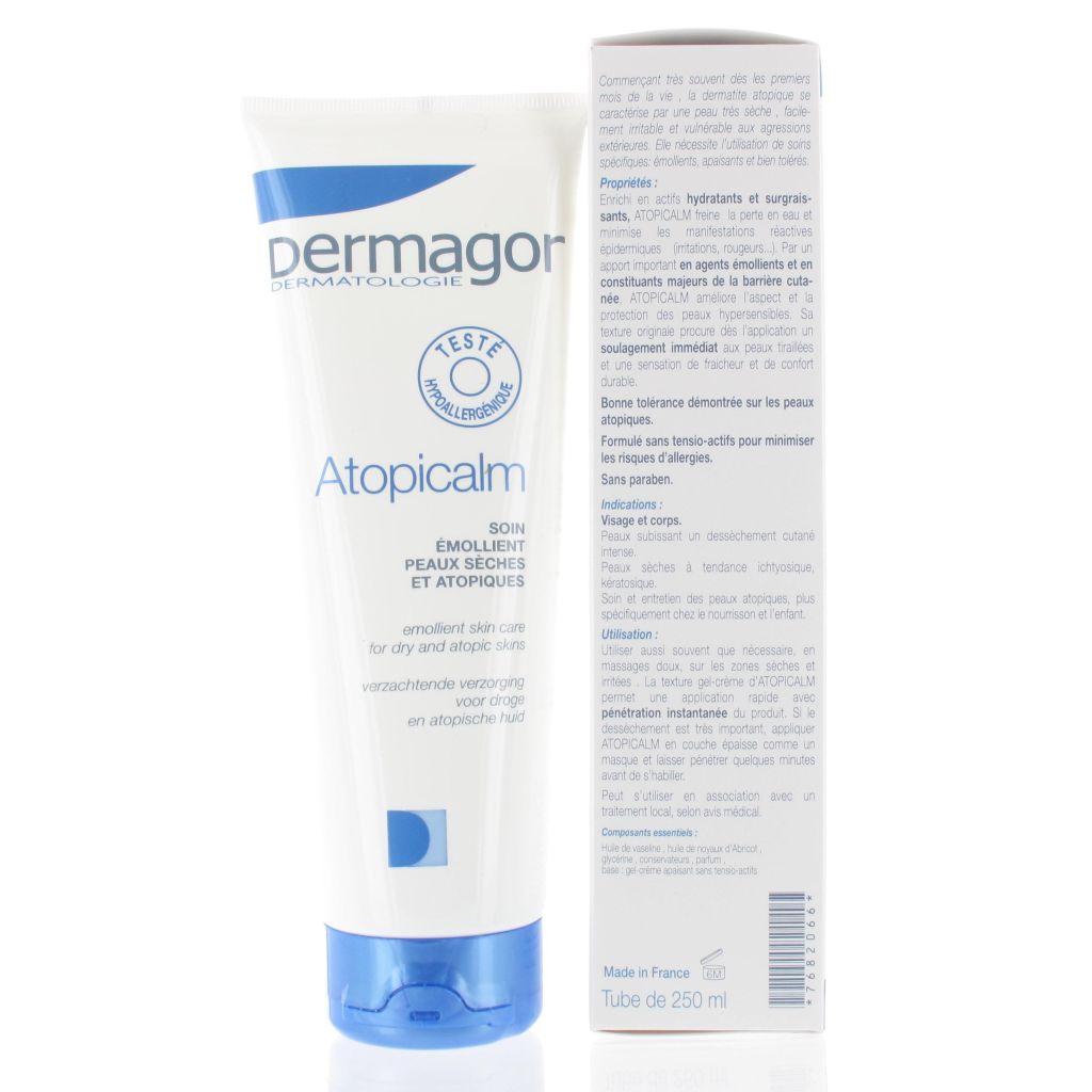 DERMAGOR ATOPICALM GEL CREME PEAU SECHE 250 ML : Crèmes - Laits - Gels ...