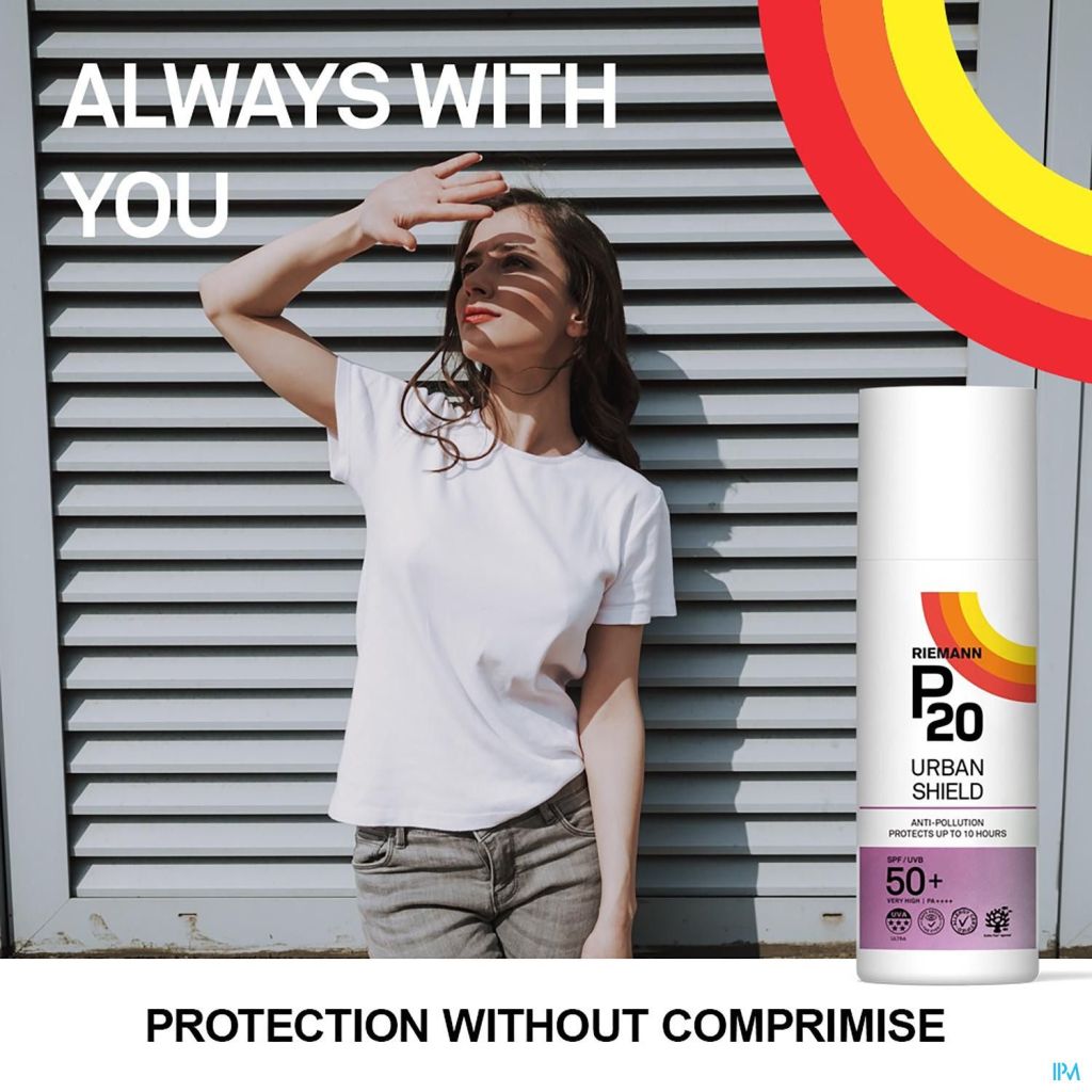 P20 Lotion Solaire Urban Shield Spf50+ 50g : Zonnebrandcrèmes | Pharmacodel