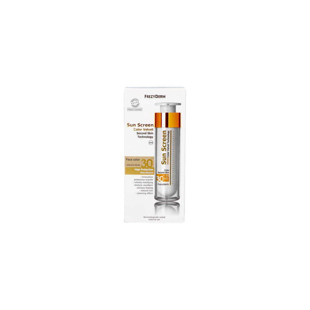 Frezyderm Sunscreen Velvet Color Face IP30 50 Ml : Crèmes solaires ...