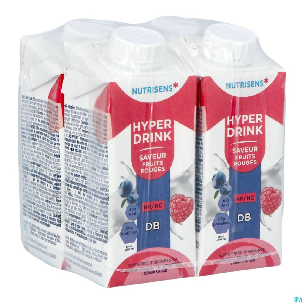 NUTRISENS HYPERDRINK HP/HC DB SL RODE VR : Medische voeding | Pharmacodel