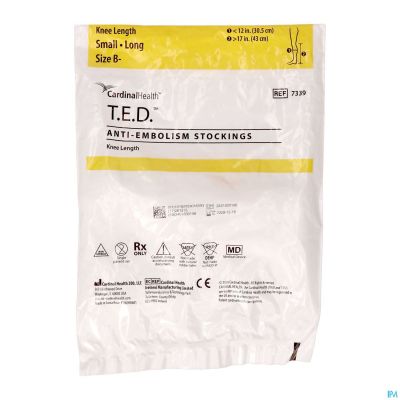 TED BAS GENOU 73390 S XLONG BLANC : Bas de contention | Pharmacodel ...
