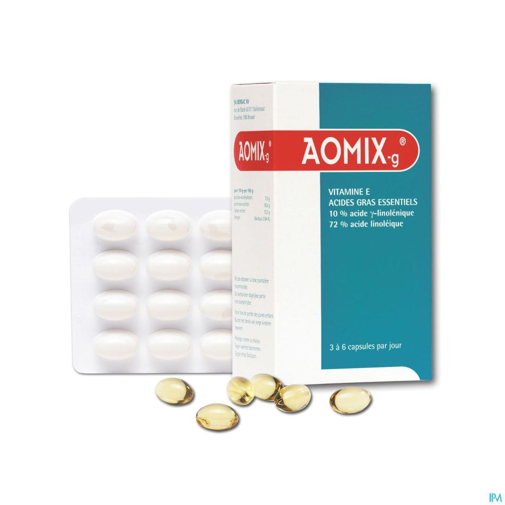 AOMIX G CAPSULES 80 X 605 MG : Acides gras | Pharmacodel, votre ...