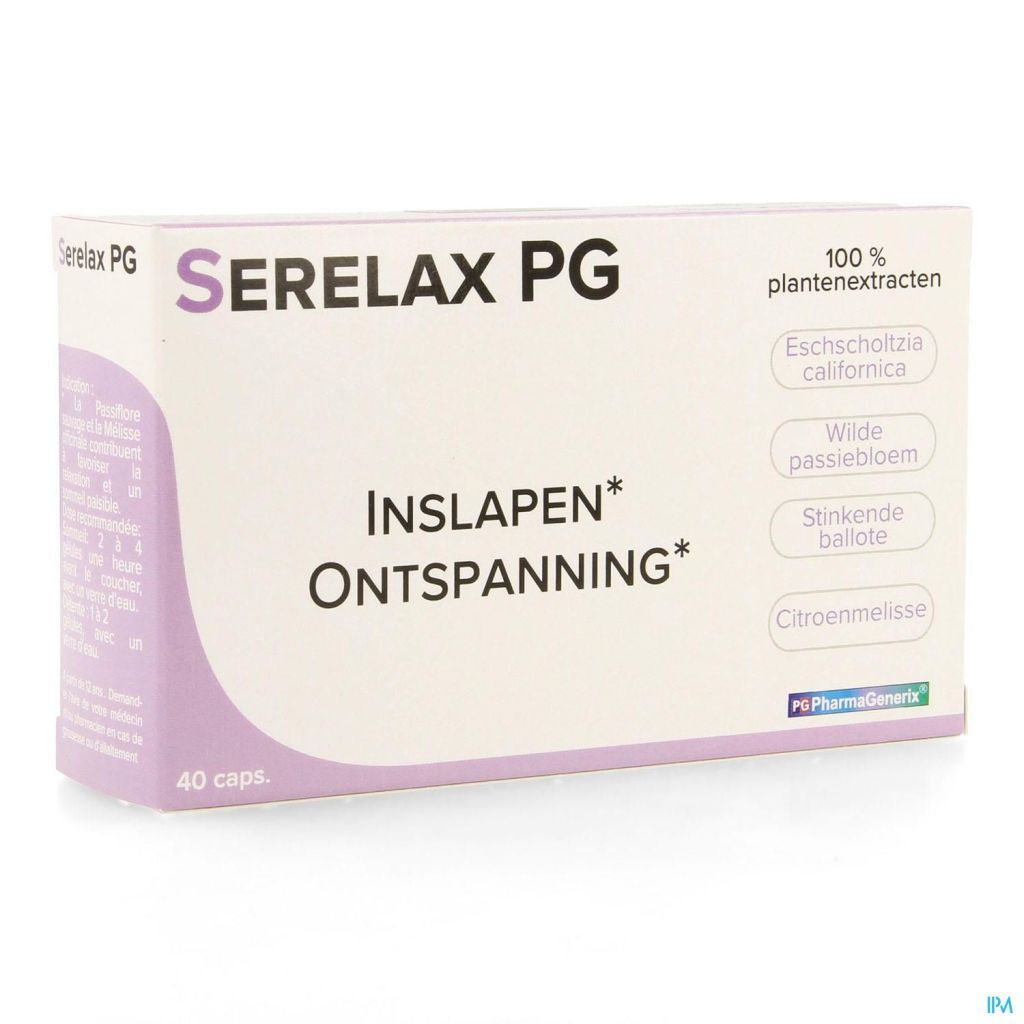 PHARMAGENERIX SERELAX 40 CASPSULES : Relaxant | Pharmacodel, votre ...