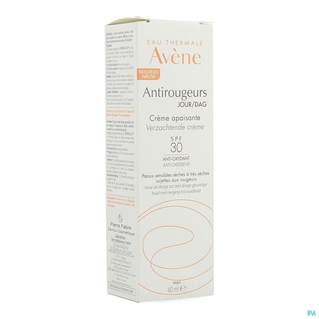 AVENE ANTI ROUGEURS CREME 40 ML : Soins du visage | Pharmacodel, votre ...