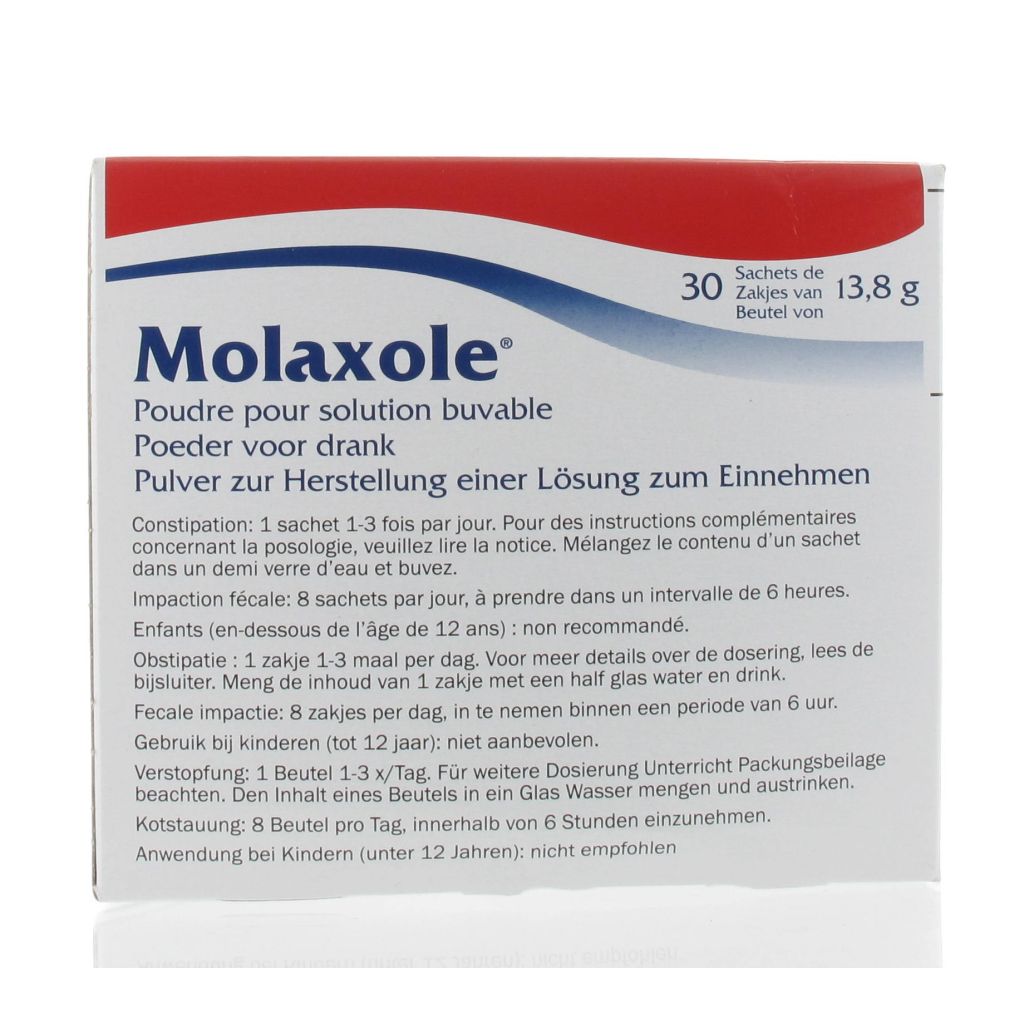 MOLAXOLE SACHETS 30 X 13,8 G : Constipation | Pharmacodel, votre ...