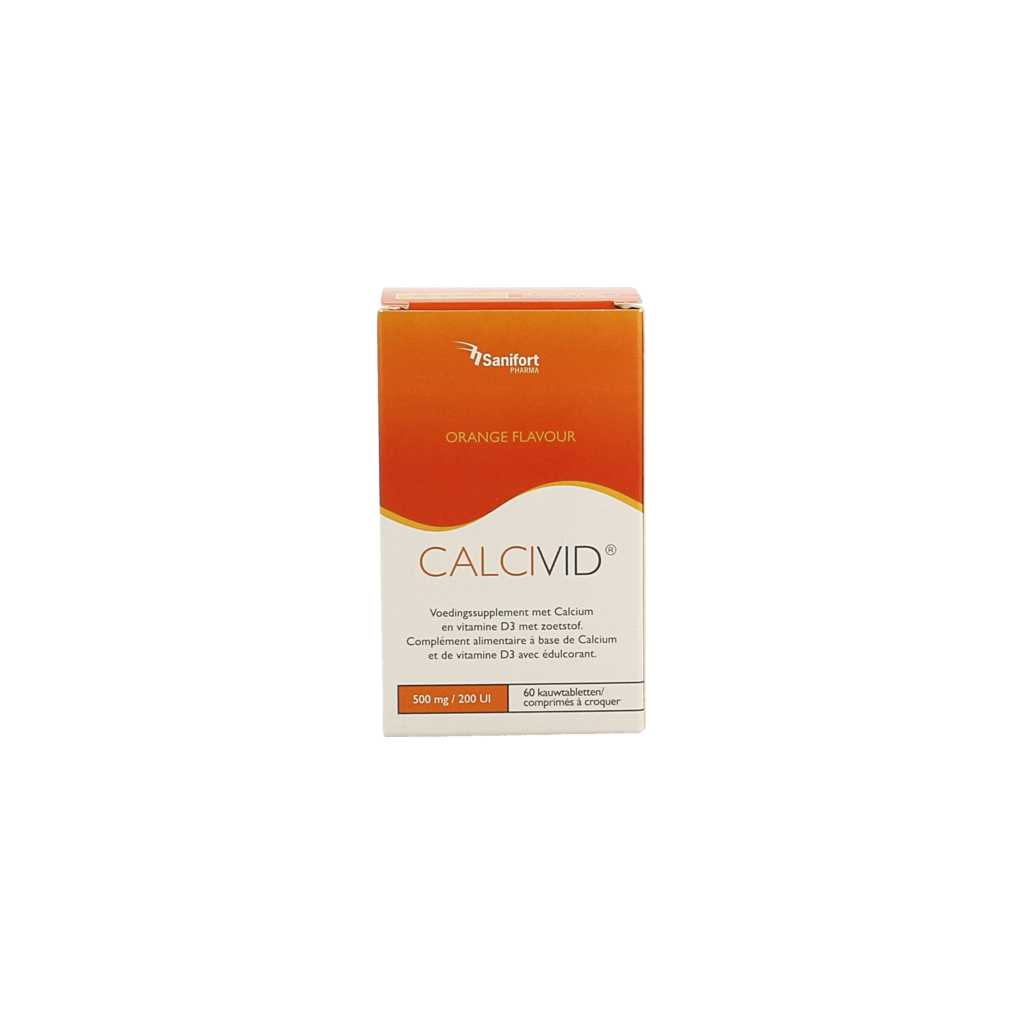 CALCIVID 500 MG / 200 IE ORANGE CHEW 60 COMPRIMES : Vitamine D et ...
