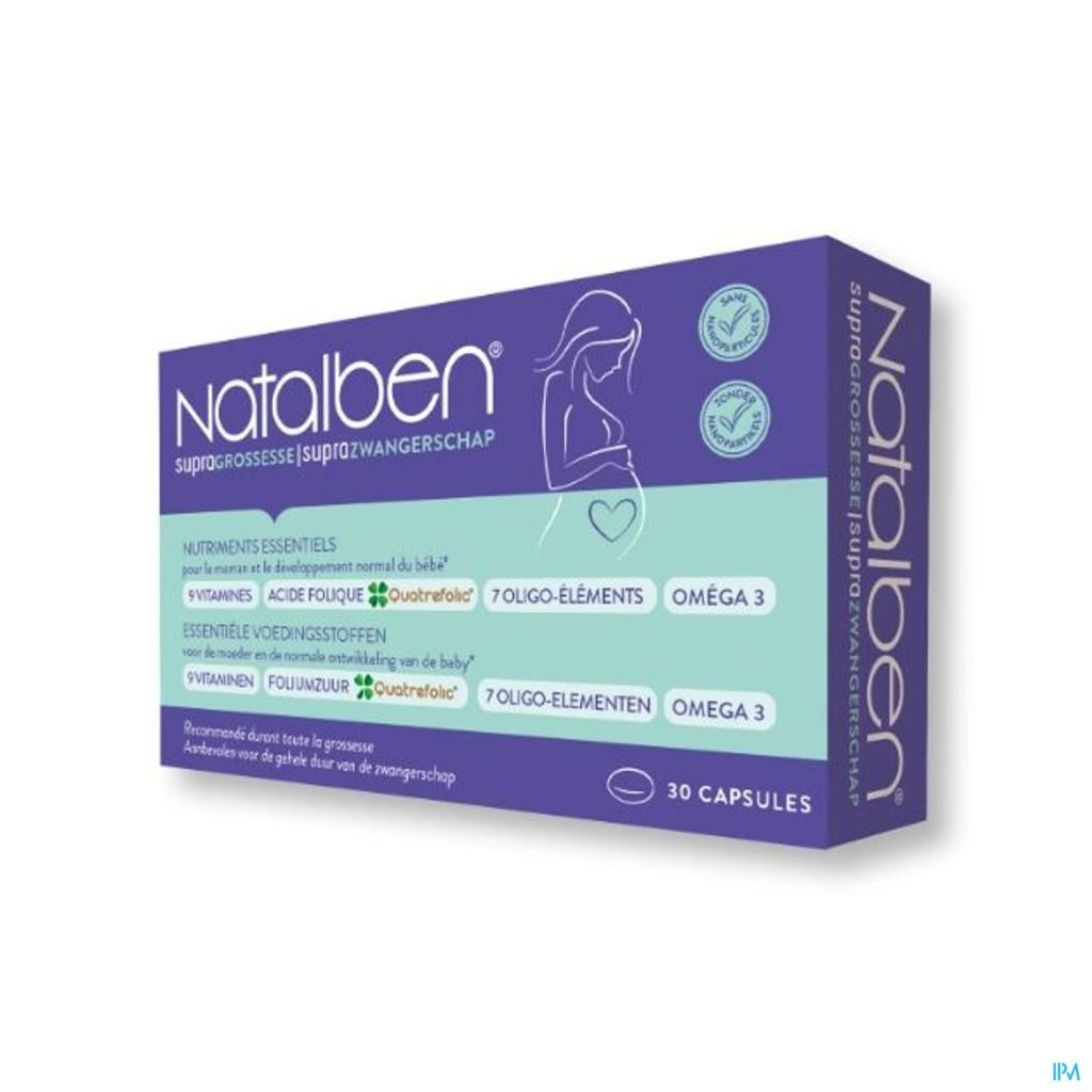 NATALBEN SUPRA 30 CAPSULES : Femmes enceintes | Pharmacodel, Pharmacie ...