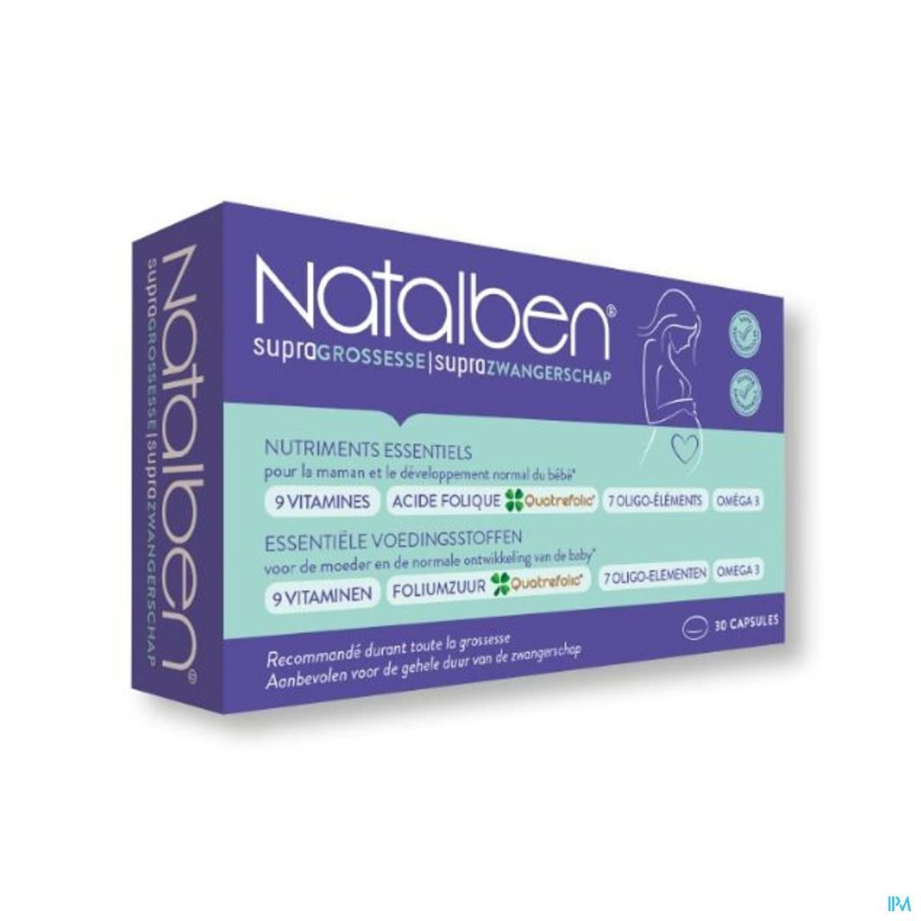 NATALBEN SUPRA 30 CAPSULES : Femmes enceintes | Pharmacodel, Pharmacie ...