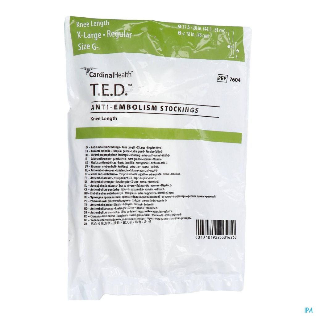 TED BAS GENOU 76040 XL REGUL BLANC : Matériel médical et premiers soins ...