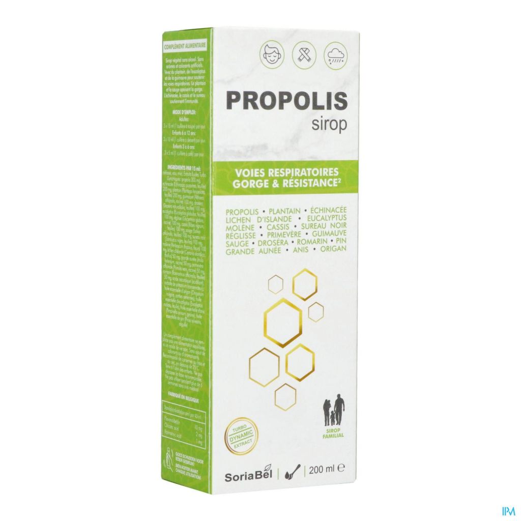 SORIA SIROP PROPOLIS 200 ML : Rhume | Pharmacodel, Pharmacie en Ligne