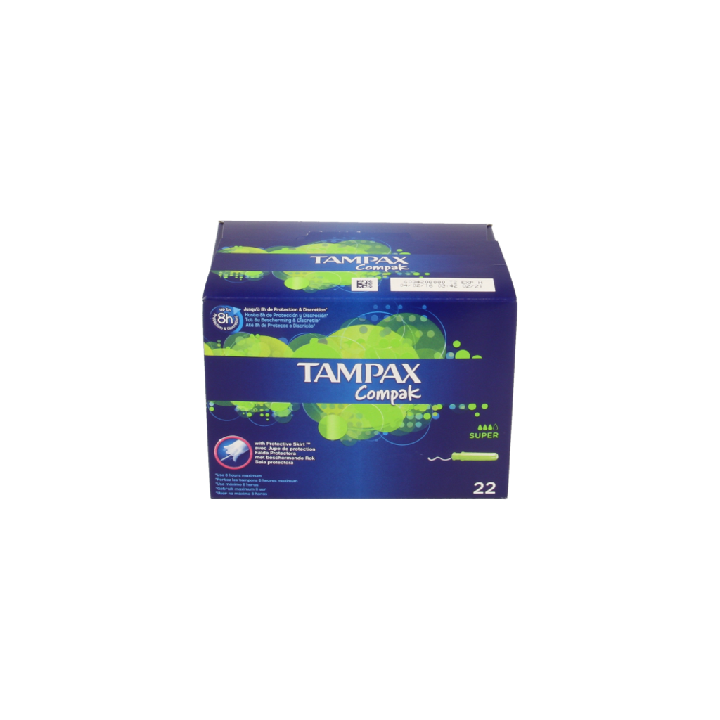 TAMPAX COMPAK SUPER (22) : Tampons | Pharmacodel, votre Pharmacie en Ligne