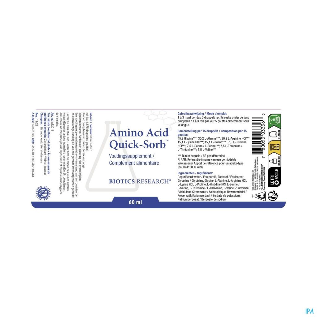 Amino Quick Sorb Biotics Gutt 59,2ml