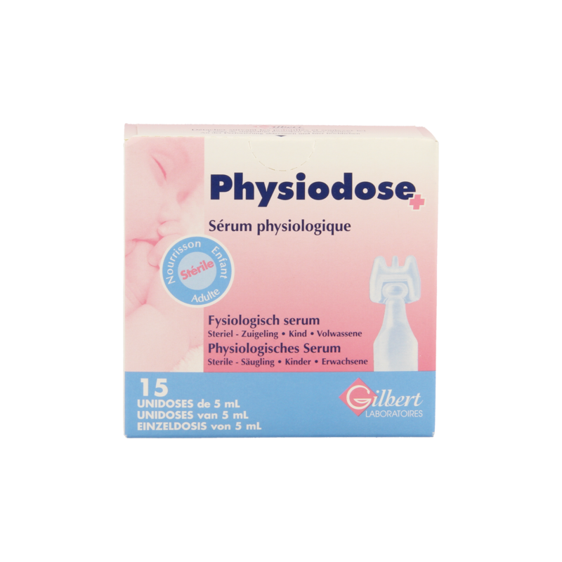 PHYSIODOSE SERUM PHYSIOLOGIQUE AMPOULES 15 X 5 ML : Nez | Pharmacodel, Pharmacie en Ligne