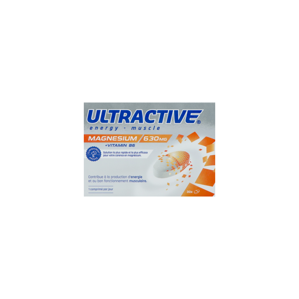 ULTRACTIVE ENERGY MAGNESIUM MUSCLES RELAX 30 COMPRIMES : Magnésium ...